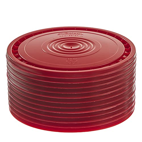 Red Utility Bucket Easy Peel Lid Food Grade 5 Gallon Buckets With Lids ...