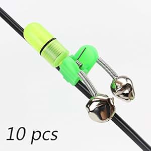 Amazon.com : 20PCS Sea Night Fishing Rod Tip LED Light Clip Rod Twin ...