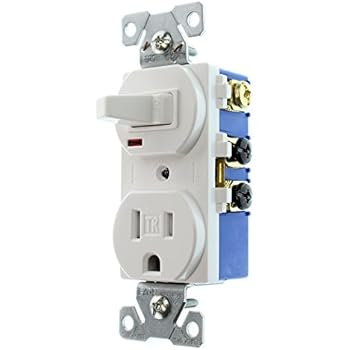 EATON TR274B Arrow Hart Tr274 Duplex Combination Switch/Receptacle, 2 P ...