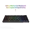 Ractous RTK63P 60% Mechanical Gaming Keyboard RGB Backlit PBT keycaps ...