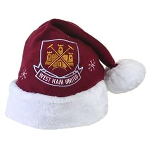 West Ham United FC Football Xmas Christmas Santa Hat: Amazon.co.uk ...