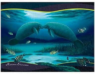 Amazon.com: Buffalo Games Wyland Manatee Encounter 1026 Piece Jigsaw ...
