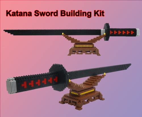 Demon Slayer Sword Building Kit Set Compatible with Lego, 19in Cosplay ...