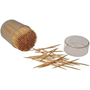 Amazon.com: MontoPack Bamboo Wooden Toothpicks |2000-Piece Large Wood ...