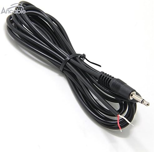 Ancable 2-Pack 3.5mm 1/8″ Monaural Mini Mono Plug to Bare Wire 6-Feet ...