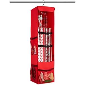 Amazon.com: Premium Christmas Hanging Gift Wrap Organizer, With Strap ...