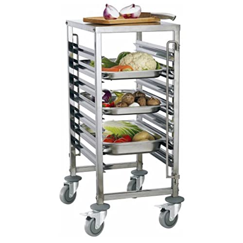 tonchean 7 Tier Bun Pan Rack with Wheels, Commercial Kitchen Bakery ...