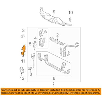 Amazon.com: Genuine Toyota 53293-08040 Radiator Deflector: Automotive