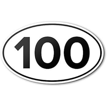 Amazon.com: Meister 100K Ultra Anti-UV Vinyl Oval Car Bumper Sticker ...