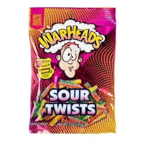 WarHeads Sour Twists Gummi Candy, 4 Ounce Bag - 12 Packs in Saudi ...