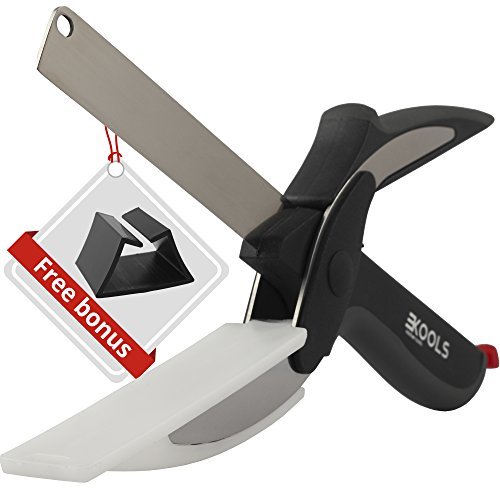 kools Food Chopper - Clever Stainless Steel Knife with Cutting Board ...