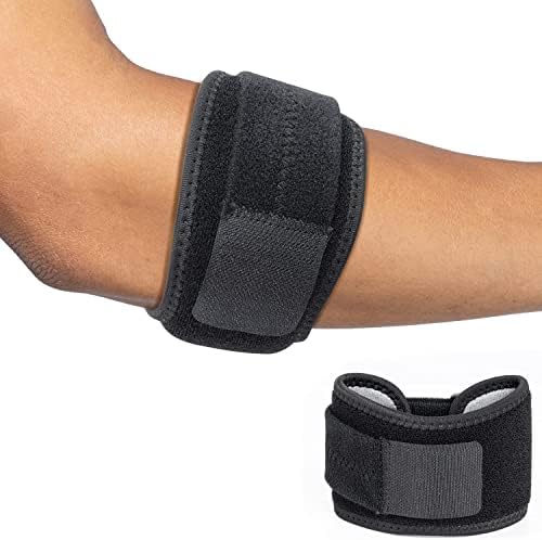 Tennis Elbow Brace - Adjustable Forearm Support Band with Gel Compression Pad, Elbow Strap for ...