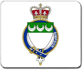 Amazon.com : Simpson Scotland Family Crest Coat of Arms Mouse Pad ...