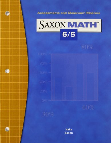 Amazon.com: Saxon Math 6/5 Assessments & Classroom Masters ...