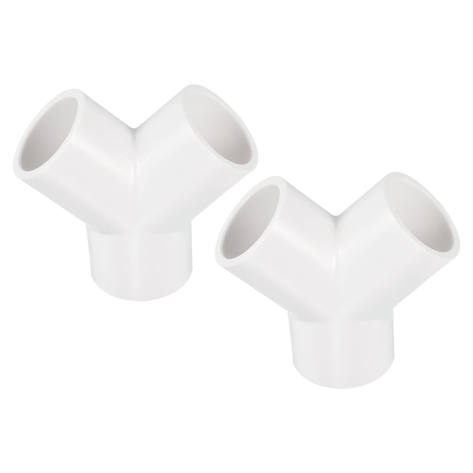 PATIKIL 20mm PVC Pipe Fittings, 1 Pack 3 Way Y Shape Water Tubing Joint ...