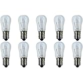 CEC Industries #6S6 24V Bulbs, 24 V, 6 W, E12 Base, S-6 Shape (Box of ...