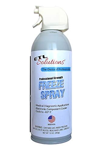 ETL Solutions Professional Strength Medical Freeze Spray, Cools Down to ...
