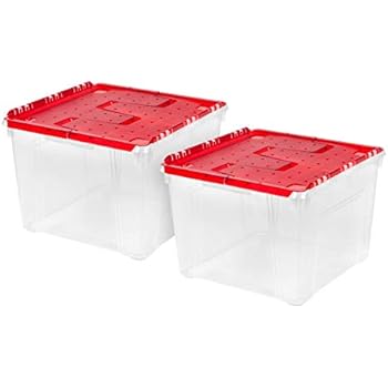 Amazon.com: Snapware Snap 'N Stack Square 3-Tier Seasonal Ornament ...