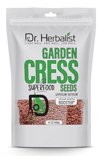Dr. Herbalist-Garden Cress Seed (14.1Oz/400g), Lepidum Sativum, Halim ...