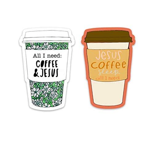 Amazon.com: Coffee & Jesus | Christian stickers for a Bible journal ...