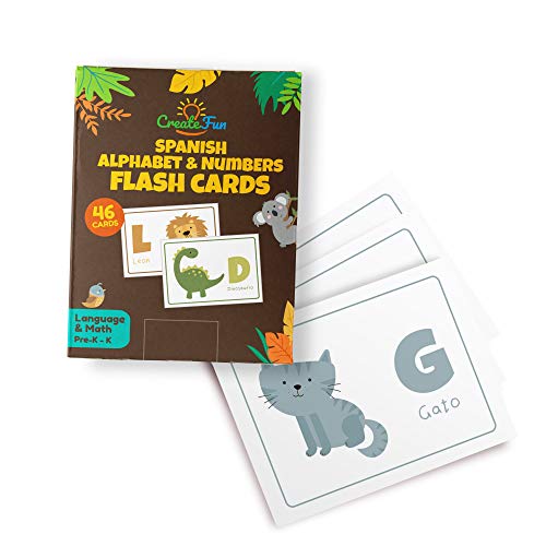 Spanish Animal 123 and ABC Flash Cards for Babies, Toddlers, Pre-K ...
