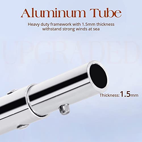 KING BIRD 4 Proa Bimini Cubierta superior para bote Parasol Toldo para ...