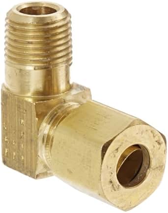 EATON Weatherhead 69X4 Male Elbow, CA360 Brass, 1/4" Tube OD, 1/8" Male ...