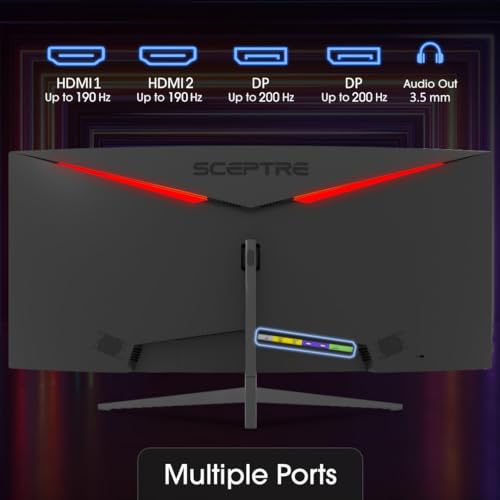 Sceptre 30-inch Curved Gaming Monitor 21:9 2560x1080 Ultra Wide/ Slim ...