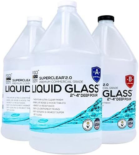 Superclear Deep Pour Epoxy Resin Kit, Premium Commercial Grade, 3 ...