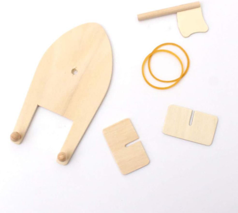 Milisten 3 Pcs DIY Wood Sailboat Paddle Boat Unpainted Model for Kids ...