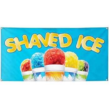 Amazon.com : SHAVED ICE (Multi-color) Flutter Feather Banner Flag Kit ...