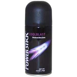Amazon.com : Power Stick Cool Blast Deodorant Body Spray Men, 2.8 Ounce ...