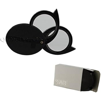 Amazon.com : 10x 2" Folding Pocket Magnifier Loupe Magnifying Glass ...