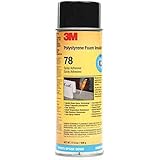3M Polystyrene 78 Foam Insulation Spray Adhesive, Translucent, 24-Ounce ...
