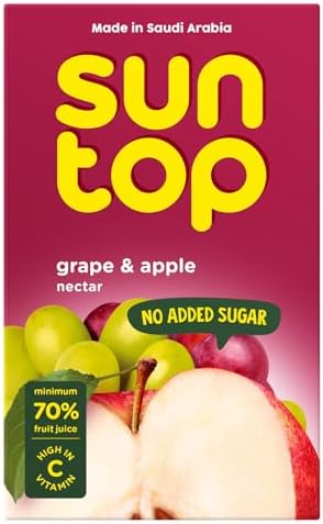 Suntop Red Apple & Grape no added sugar, 18 x 180 ml price in Saudi ...