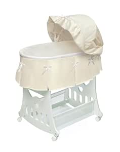 Amazon.com : Portable Rocking Baby Bassinet with Toybox Base, Short ...