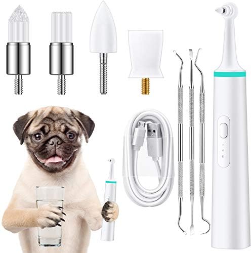 Frienda Dog Tartar Remover forTeeth Set Include Electric Teeth Polisher ...