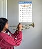 QMG Trumpet Fingering Chart with Color-Coded Notes, Learn Trumpet ...