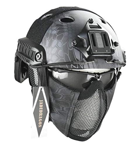 Jadedragon PJ Tactical Fast Helmet & Protect Ear Foldable Double Straps ...