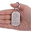Personalised Solid Stainless Steel Dog Tag Keyring for Him or Her In ...