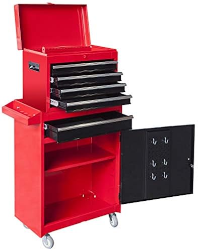 Wolf Rolling Garage Workshop Tool Organizer: Detachable 4 Drawer Tool ...