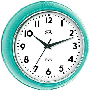 Trevi Original Sixty Retro Turquoise Blue Wall Clock