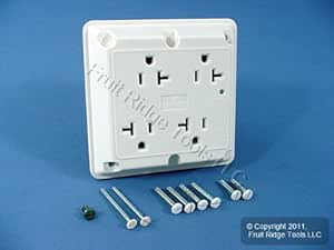 Amazon.com: Leviton 5490-W 4-in-1 Surge Protective Quadruplex ...