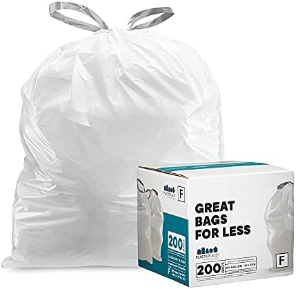 Plasticplace Custom Fit Trash Bags simplehuman (x) Code F Compatible ...