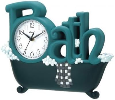 Amazon.com: Bathroom Wall Clock, Blue: Home & Kitchen