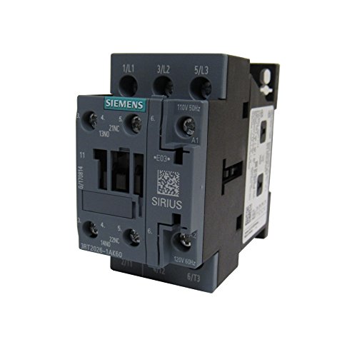 Siemens 3RT2026-1AK60 3 Pole, 25 AMP contactor Rated 7.5 H.P @ 230v ...