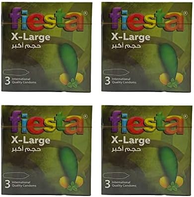 سعر Fiesta X-Large Condoms - Lemon Flavoured - Pack of 4 of 3 Pieces فى ...
