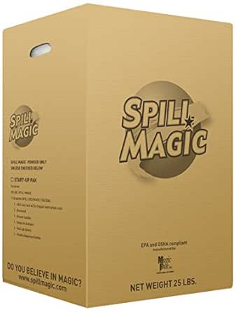 Spill Magic SM103 Liquid Spill Pick-Up Absorbent Powder, 25 lb. Box ...