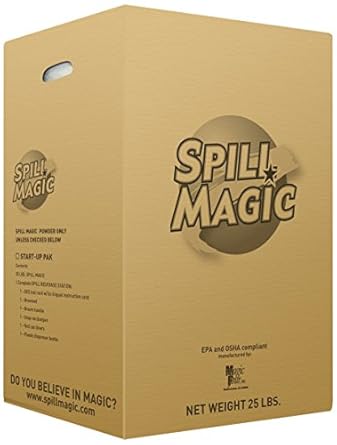Spill Magic SM103 Liquid Spill Pick-Up Absorbent Powder, 25 lb. Box ...