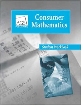 Consumer Mathematics student workbook: AGS Secondary: 9780785429456 ...